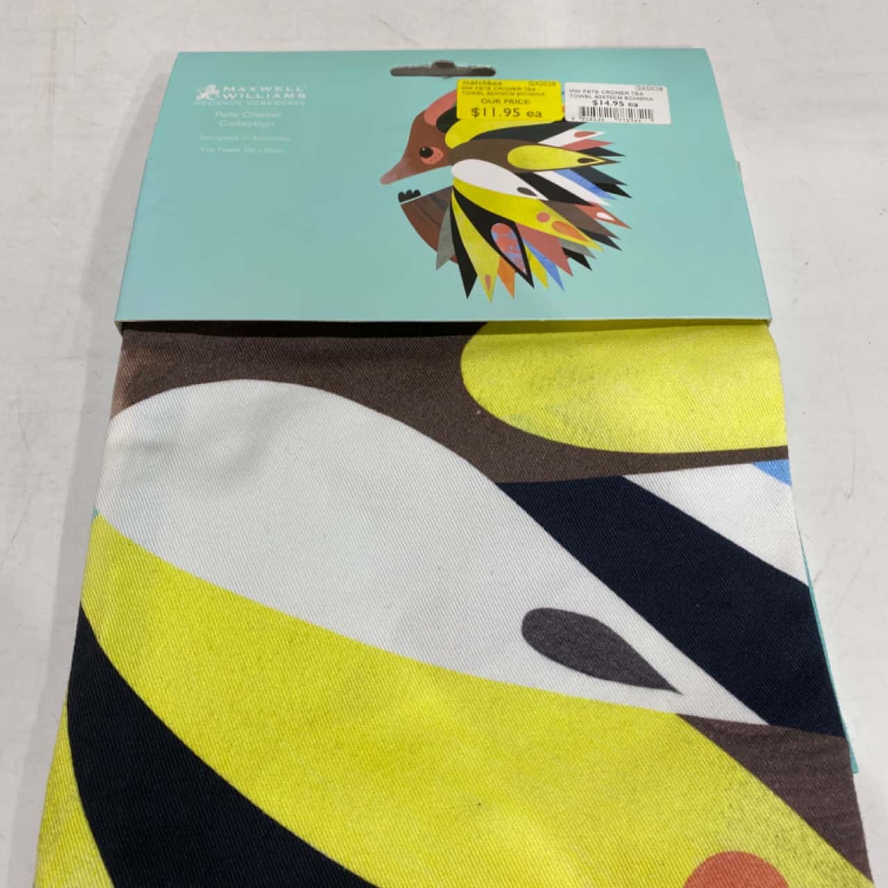 Maxwell & Williams Pete Cromer Tea Towel Echidna(s)
