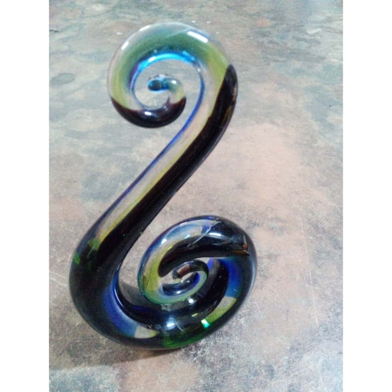 Beautiful Blue Green Glass Swirl Koru?