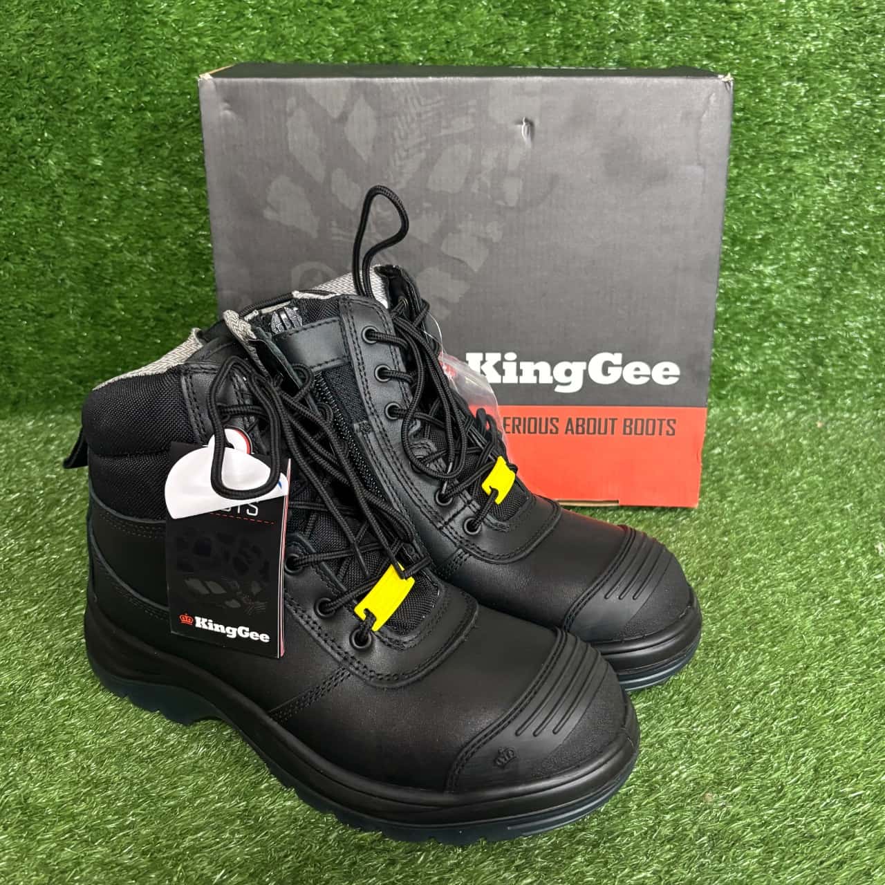 King Gee K27155 Tradie Black Boots Size 9 US (New in Box)(s)