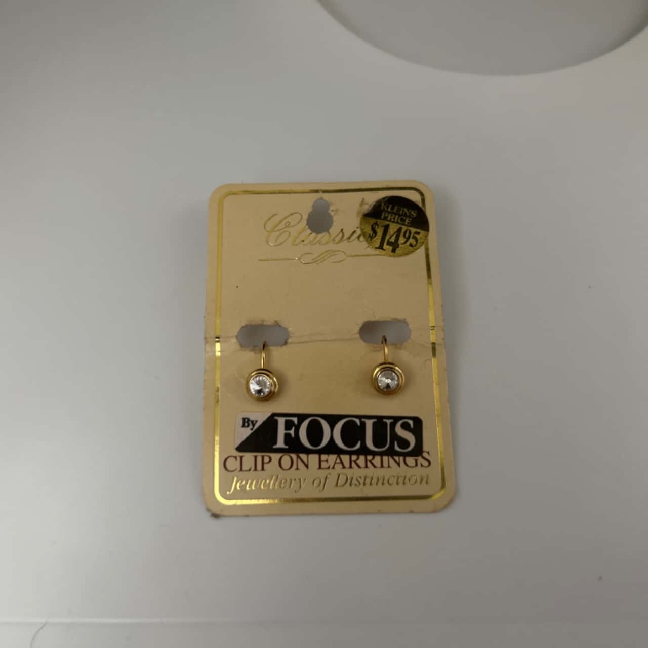 Womens Earrings Gold diamond (b7)