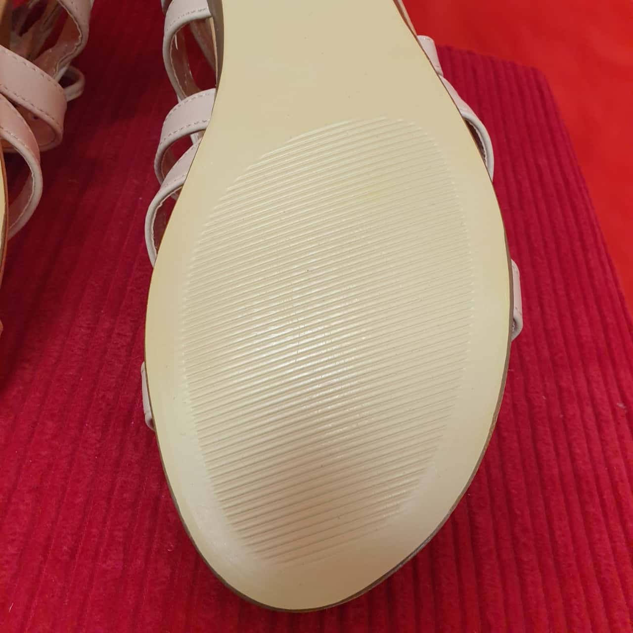 Womens Corelli size 8 Beige Lace up (Sabrina) Sandals(s)