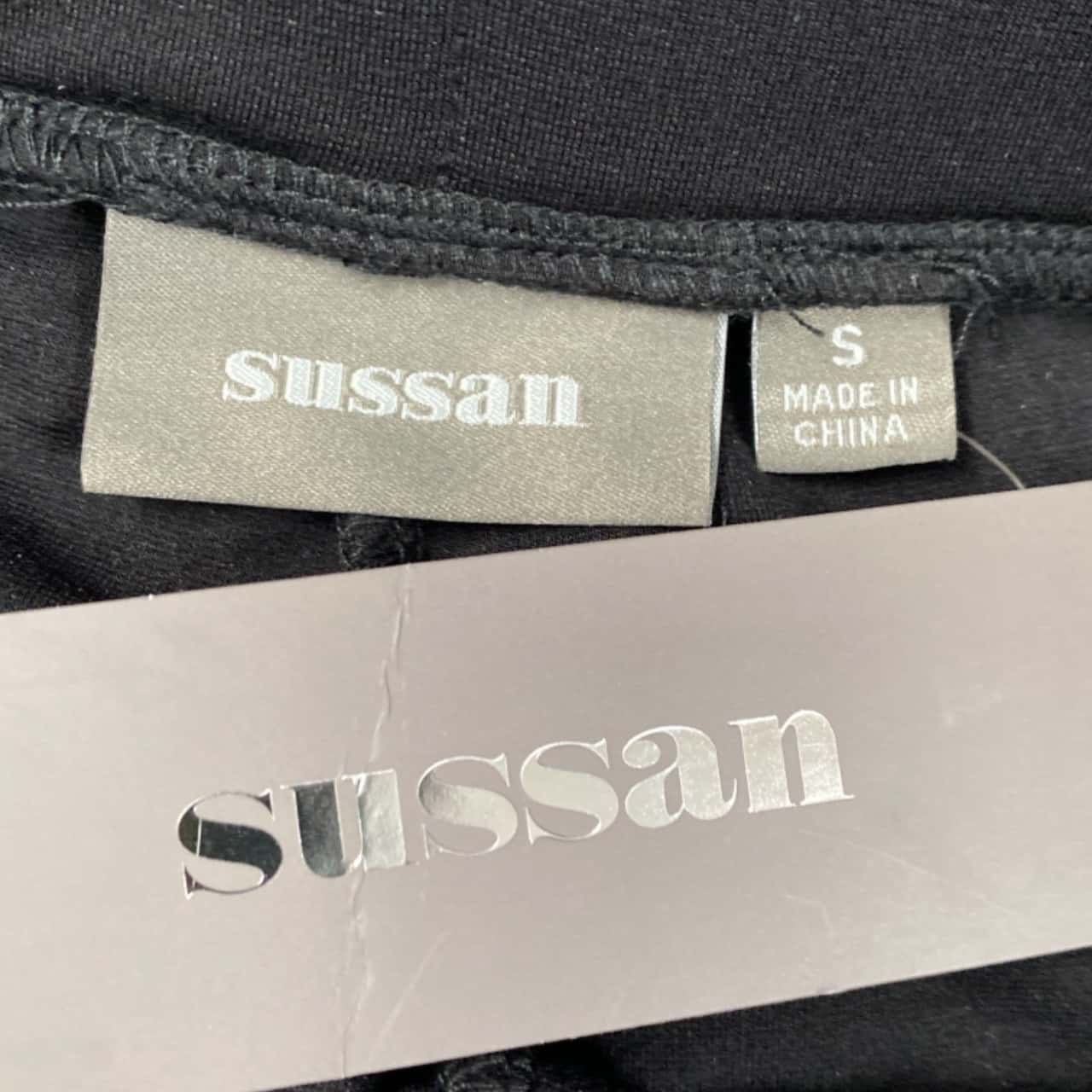 Sussan Women's Size S Wide Leg 7/8 Black Pants - New With Tags(s)