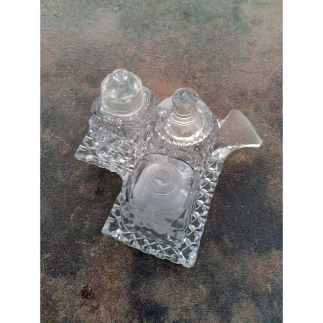 Crystal Cruet Set