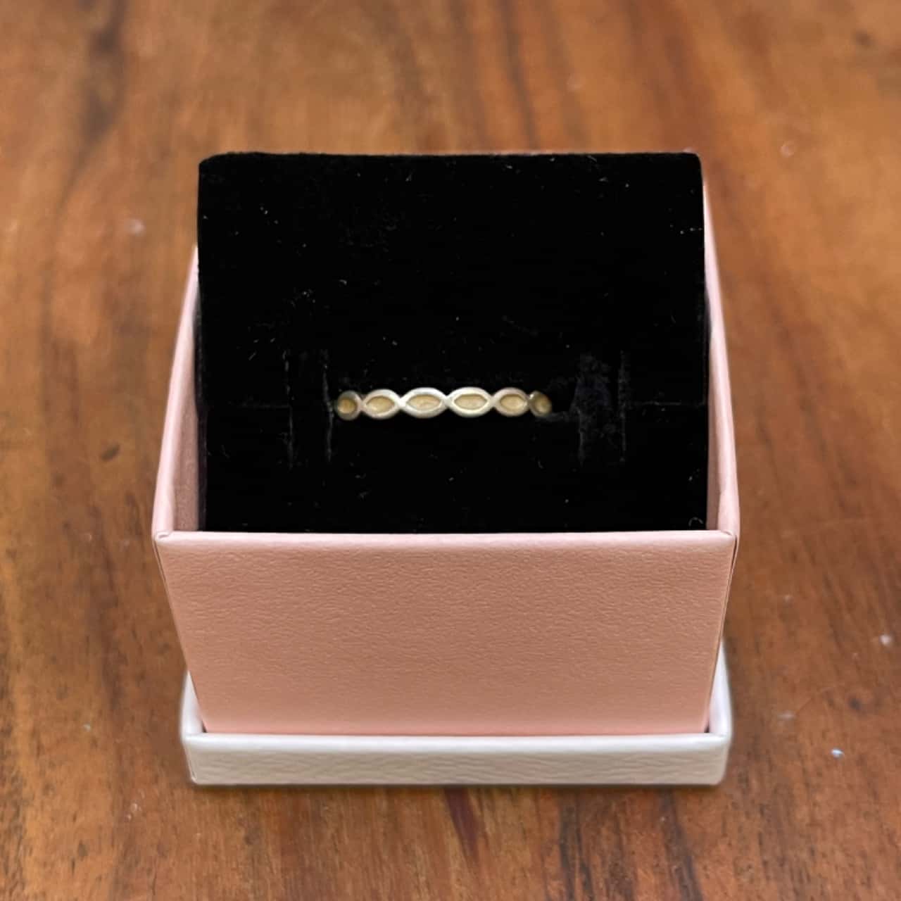 Pandora Silver Enamel Ring Ale 52(s)