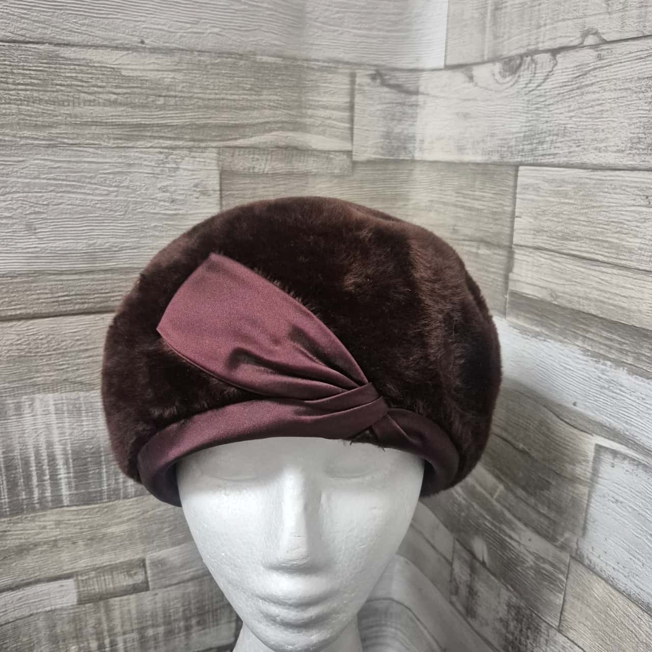 David Jones Vintage Womens Hat Brown (s)