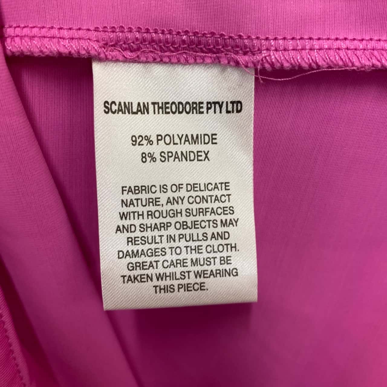 Scanlan Theodore Womens Size S Short Sleeve Pink (s)