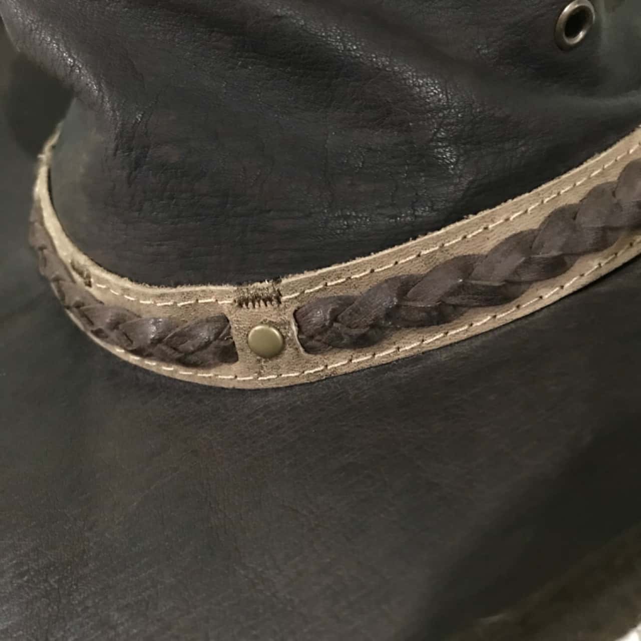 Barmah Mens Size L Brown kangaroo Leather Hat Country Style