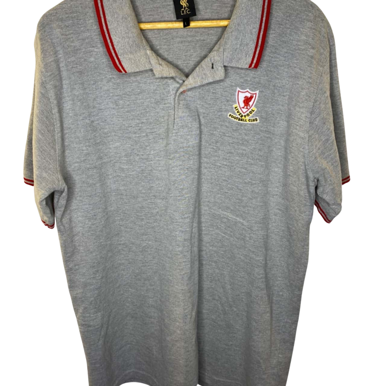 EPL Mens Liverpool FC Polo Size L Grey (s)