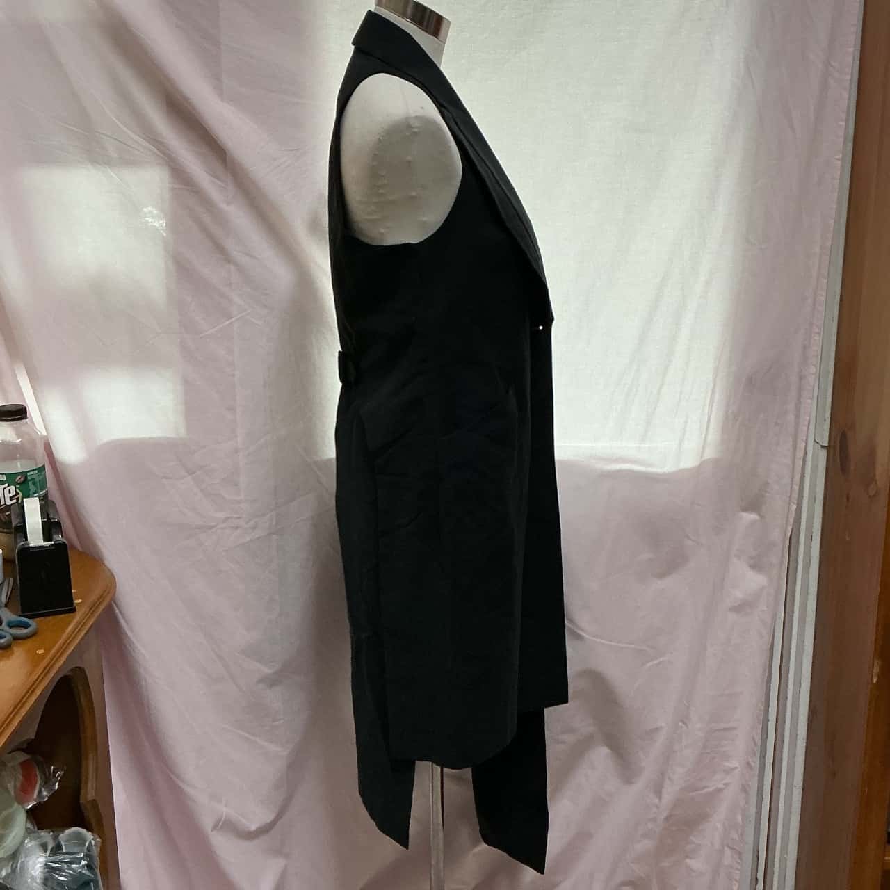 Sass & Bide Womens Size 10 Vest Jacket Black