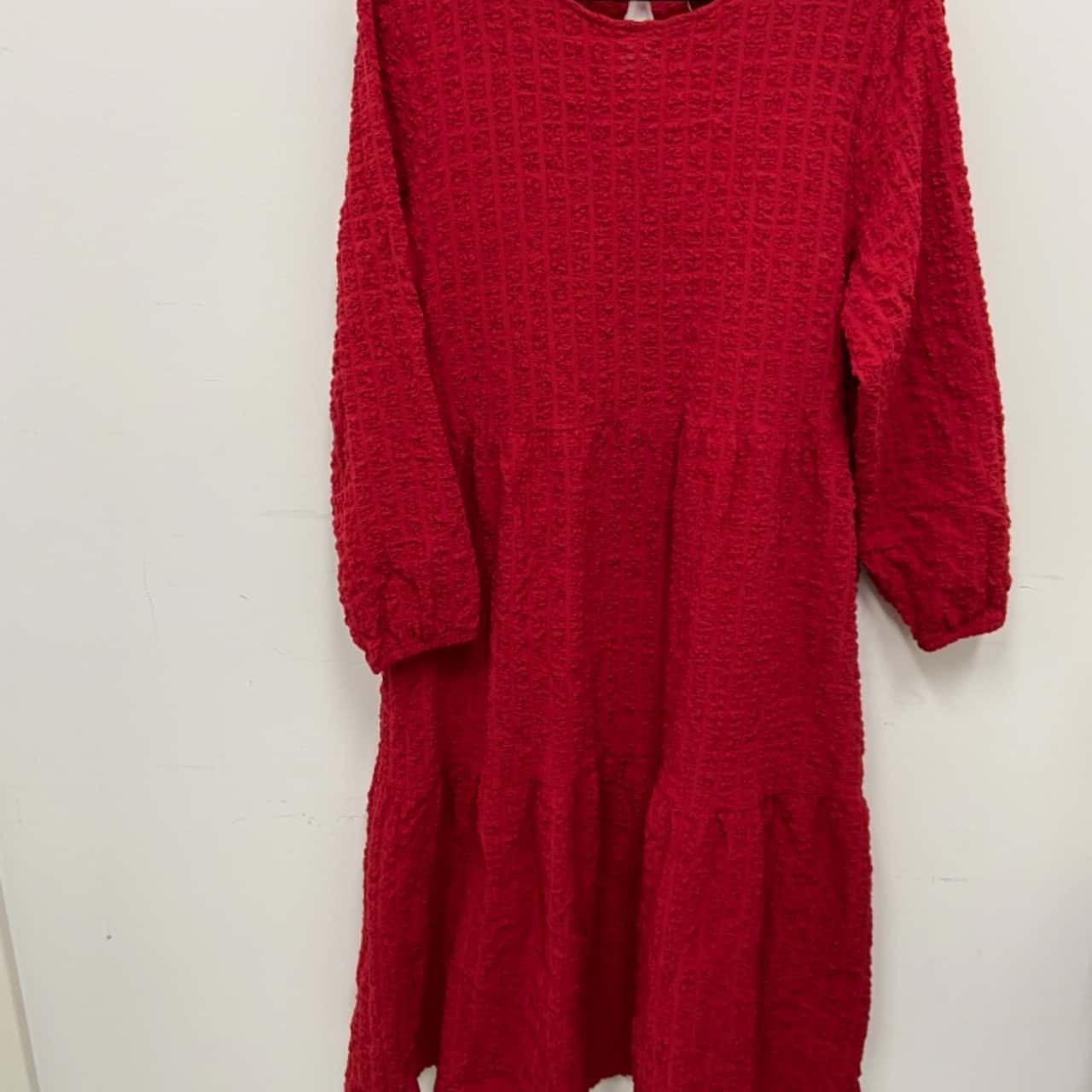 Monki Womens Size S Midi Dress Red (s)