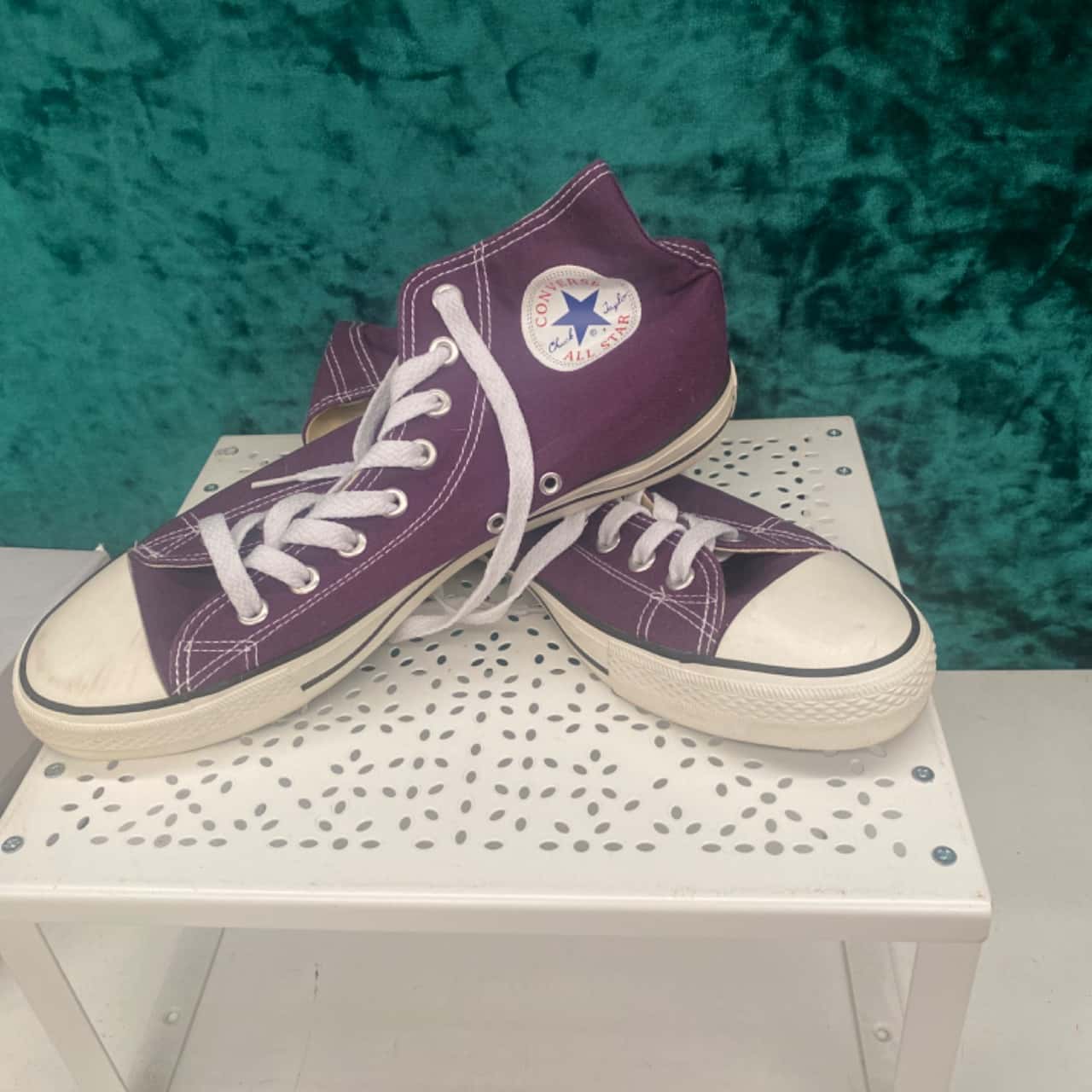 Converse Hi tops Purple Size M:9 W:10.5(s)
