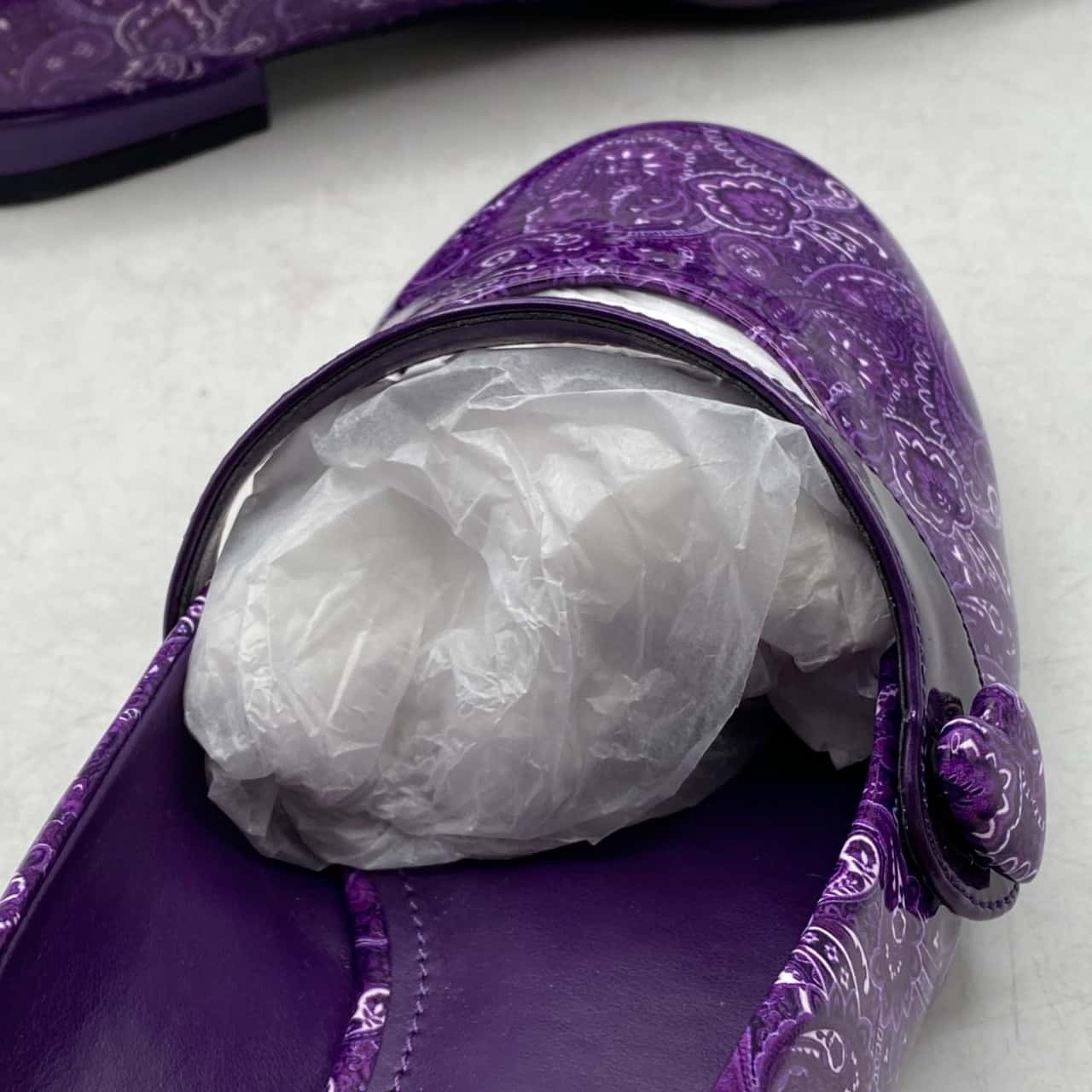 Womens Candy Pop Purple Paisley "Controversy" Flats Shoes (Brand New In ...