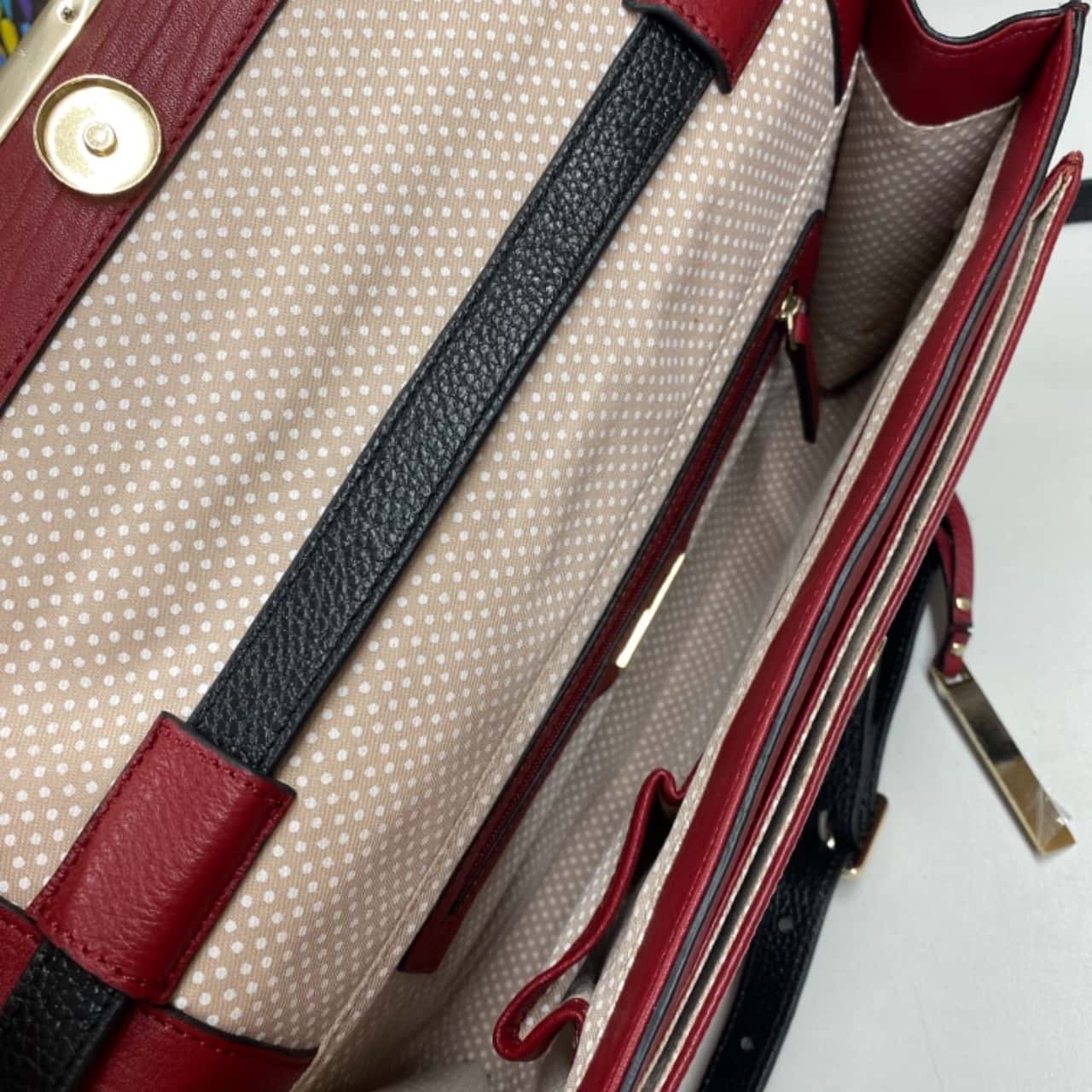 Jigsaw red leather handbag(s)