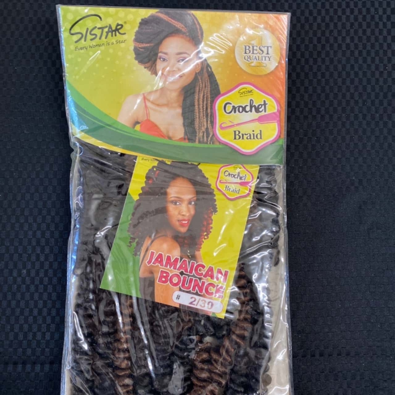 Sistar Crochet Braid. Jamaican Bounce. Hair Extensions. 3 packs.