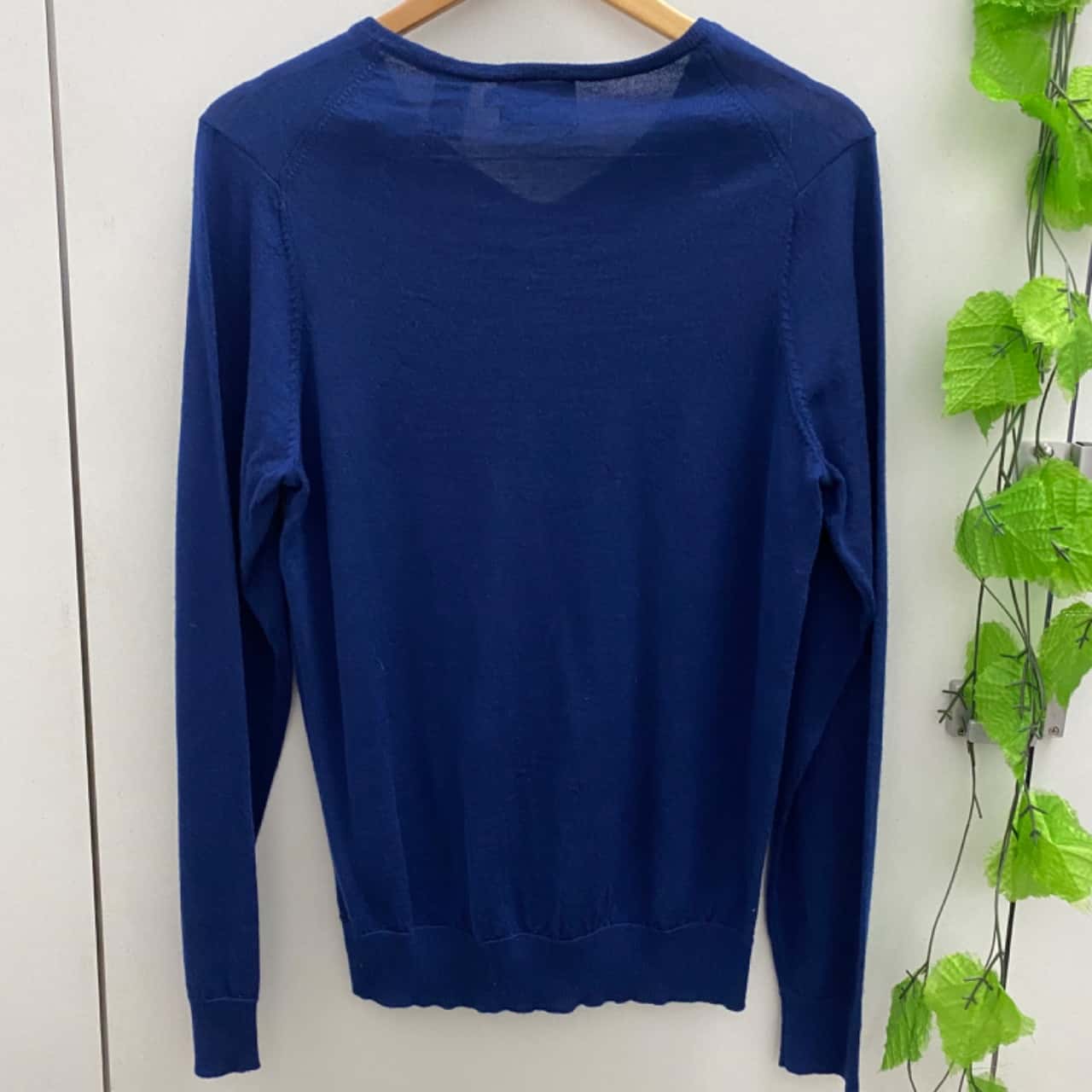 Mens OXFORD Blue Extra Fine Merino Wool Pullover(s)