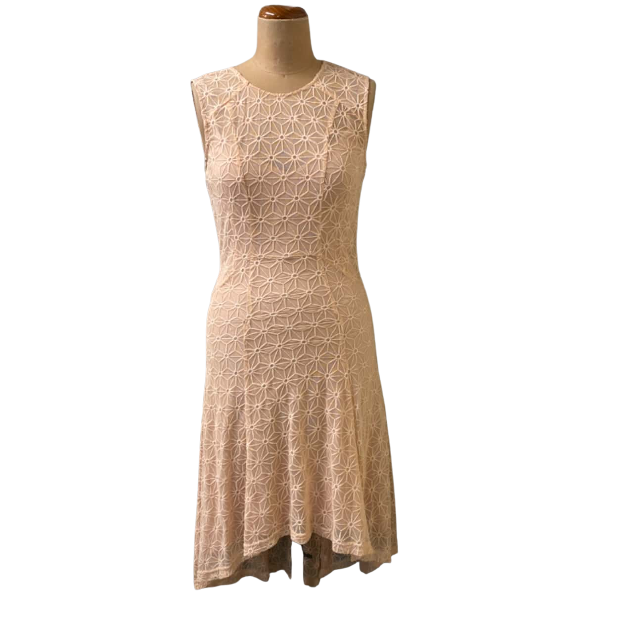 Thurley Womens Embroidered Net Dress Size 8 Peach(s)