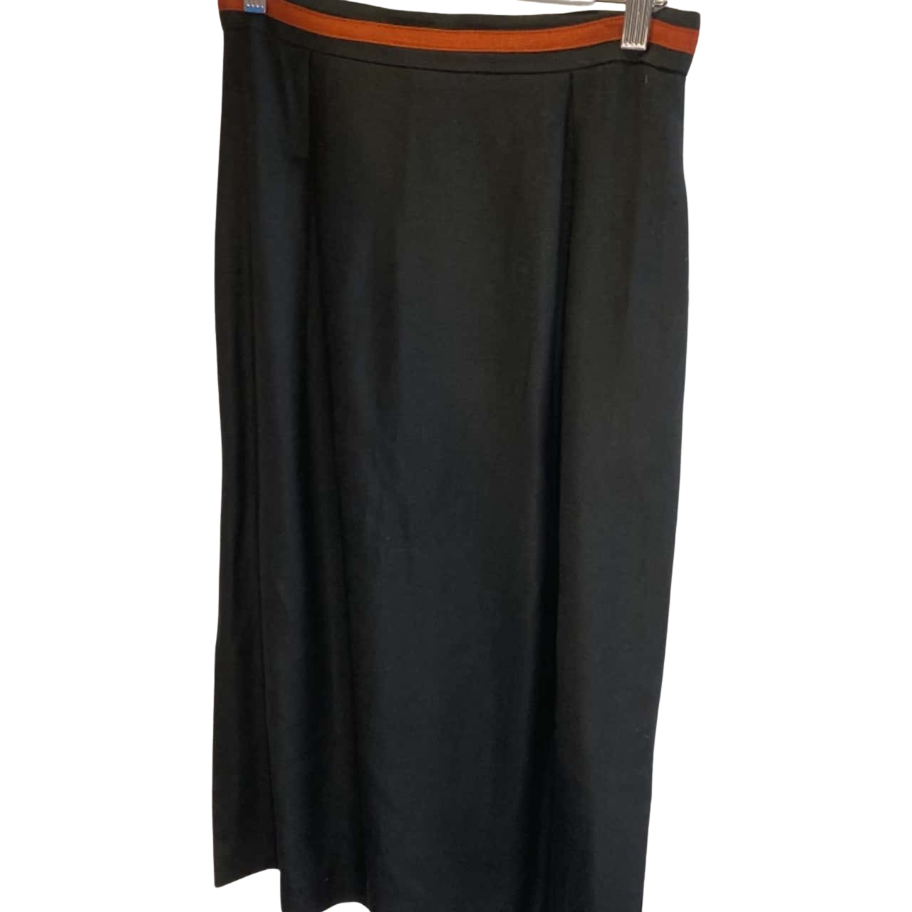 Vintage Womens Louis Feraud Size 8 Midi Black Skirt