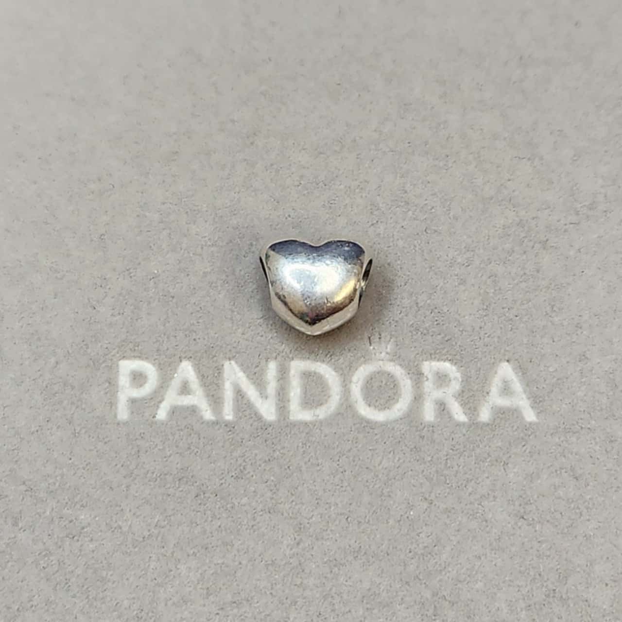 Pandora - Smooth Simple Puffy Puff Heart Charm - Retired(s)