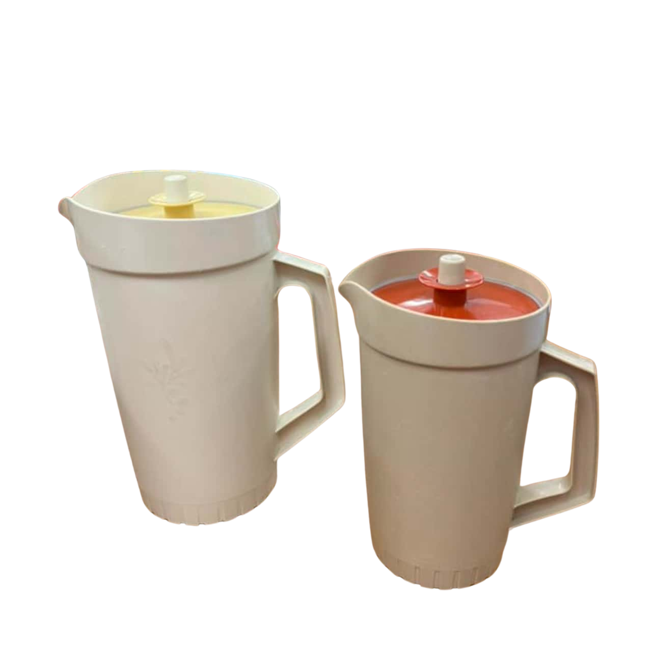 Retro Tupperware Jugs - Large and Medium