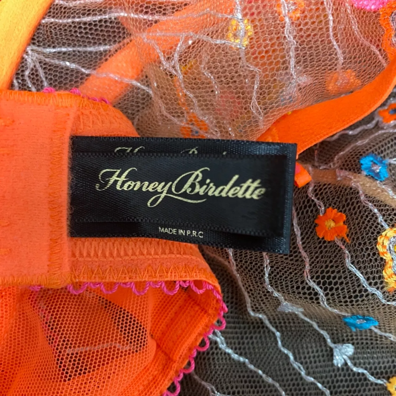 Honey Birdette Womens Dixie Bra and Garter Set - Size 12DD + M - New ...