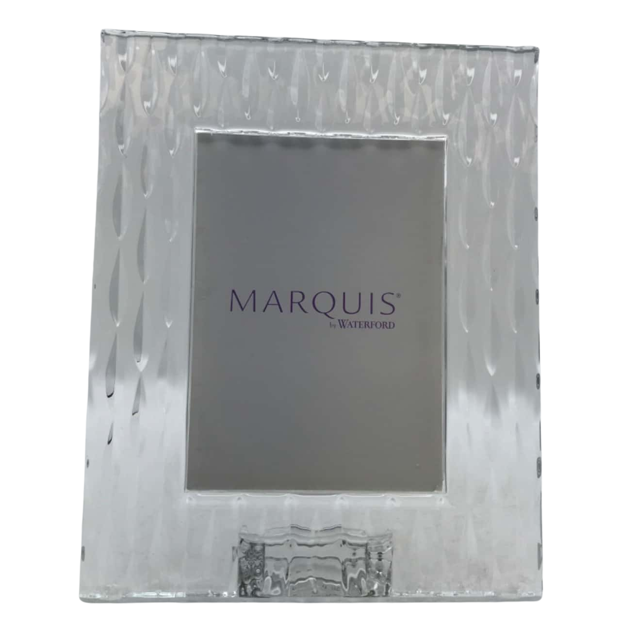 Glass Picture Frame - Marquis by Waterford. "Rainfall". Has ledge to ...