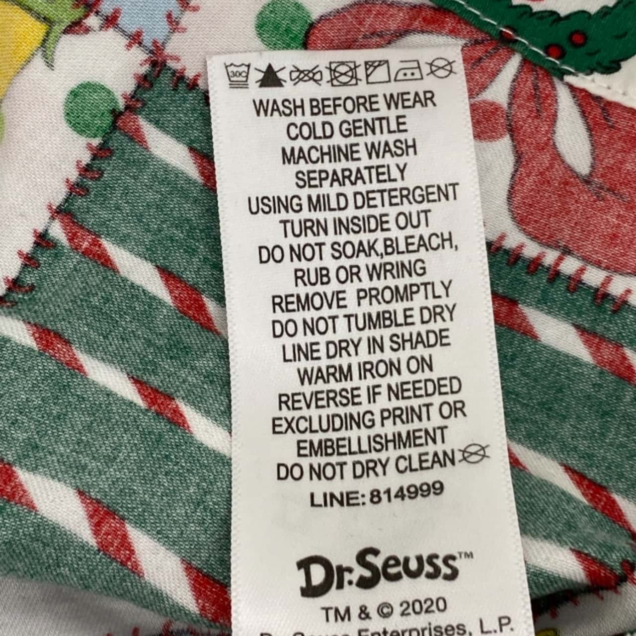 Peter Alexander Womens Size S Pyjamas Multicoloured Christmas Grinch