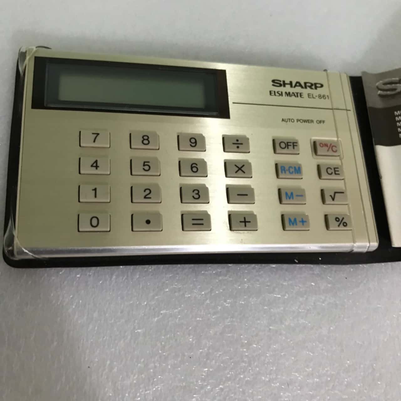 Vintage 1980s Sharp Elsimate Pocket Calculator with instructions ...