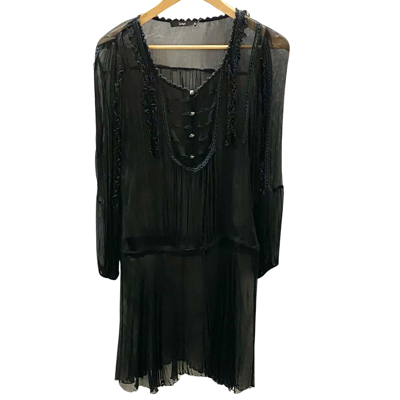 Sportsgirl Womens Size 6 Long Sleeve Black Dress