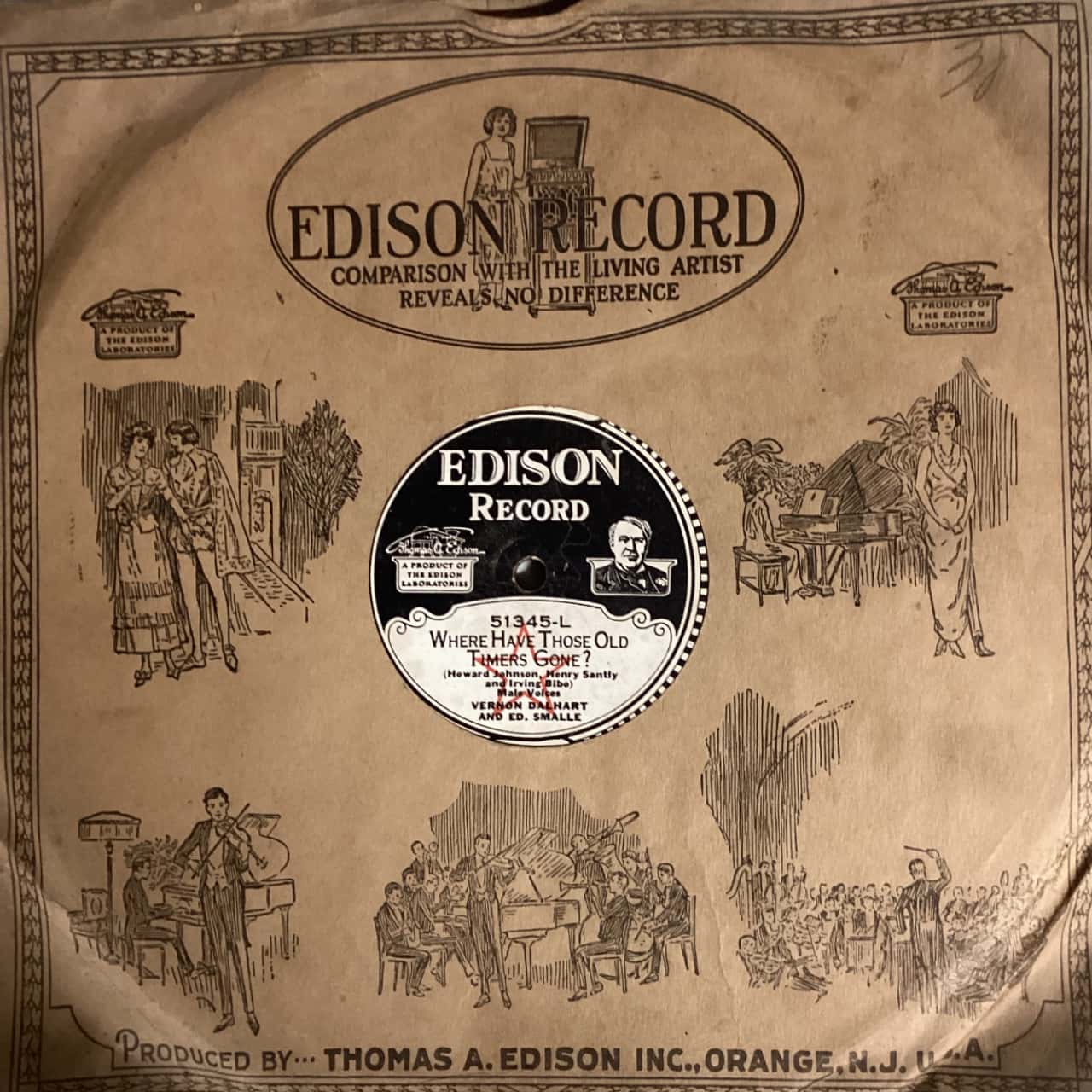 Edison Record Phonograph Record