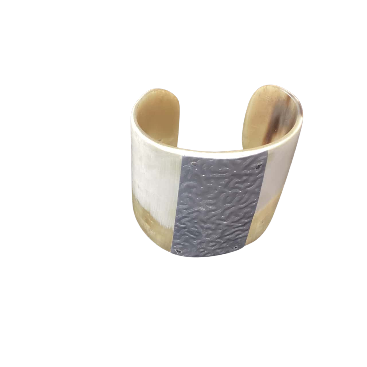 Bone Cuff Bracelets Beige / Silver (s)