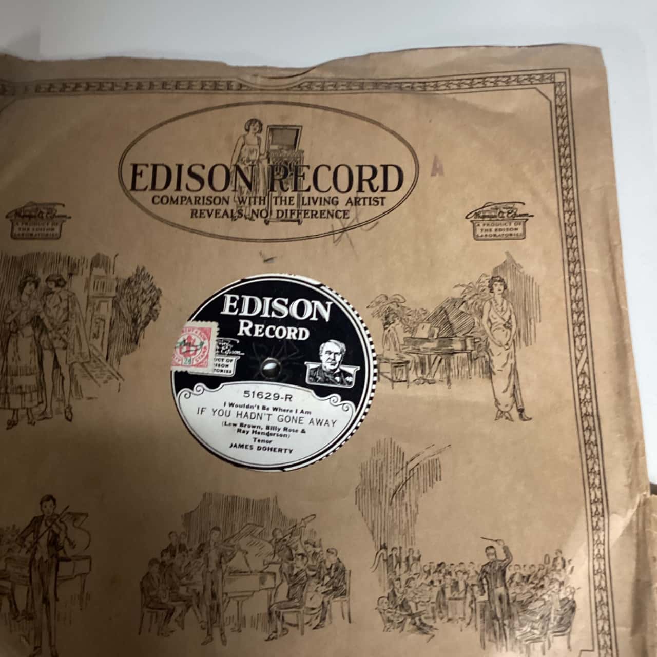 Edison Record Phonograph Record
