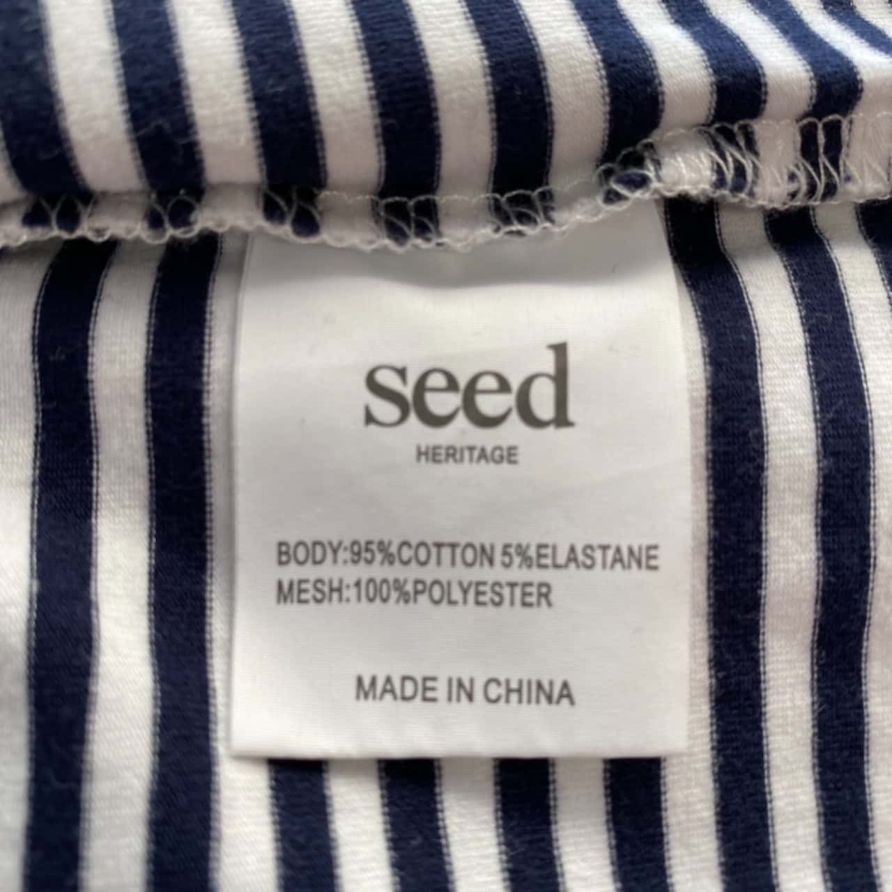 Seed Heritage Baby Size 2 Dress Navy Blue / White