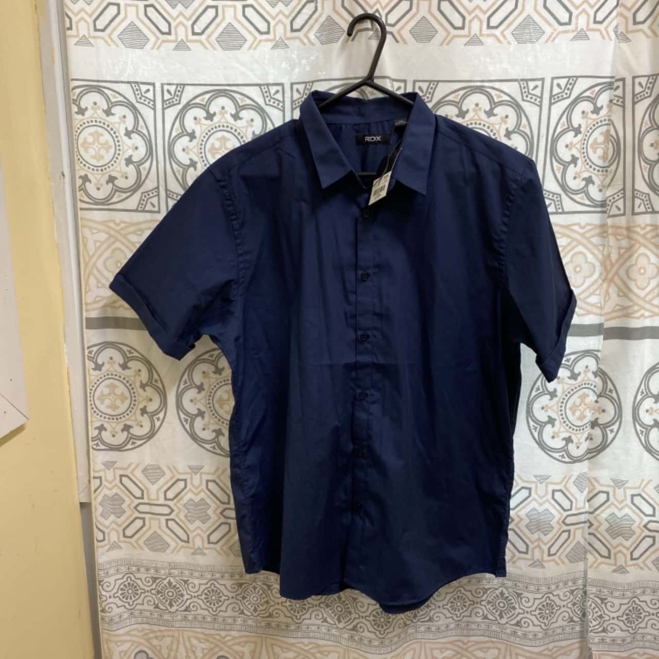 RDX Mens Shirts Size XXL Short Sleeve Navy Blue