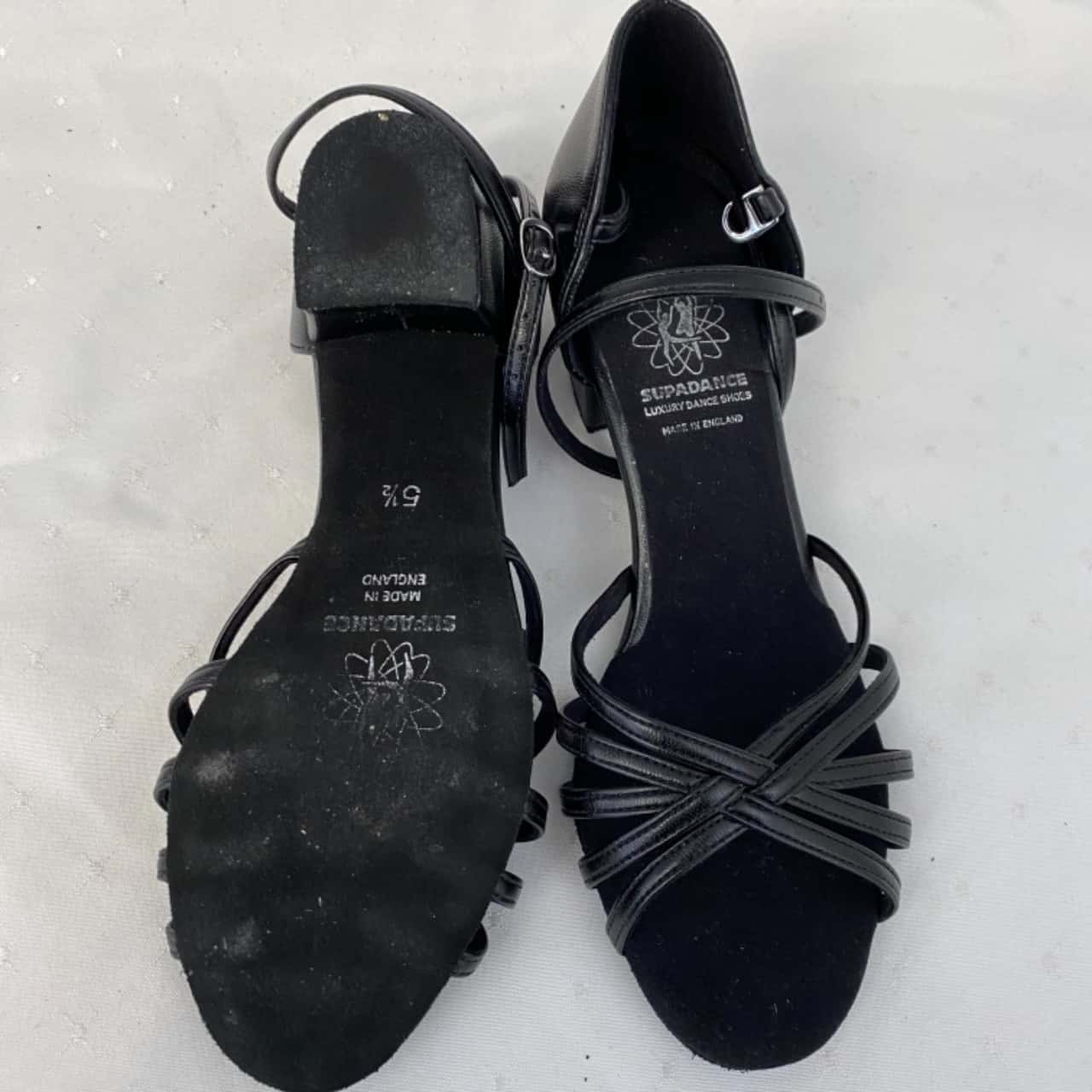 Supadance Luxury Dance Shoes Womens Size UK5.5 Black (s)