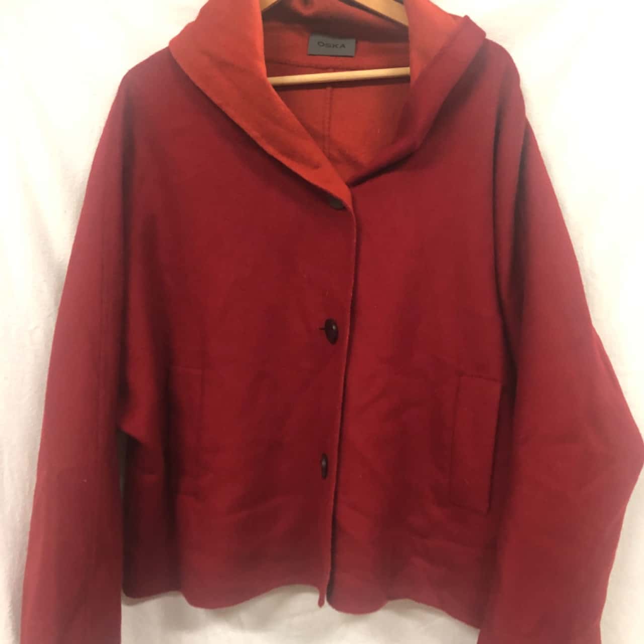 Oska Warm Red Wool Jacket Size 1 / 10 (s)