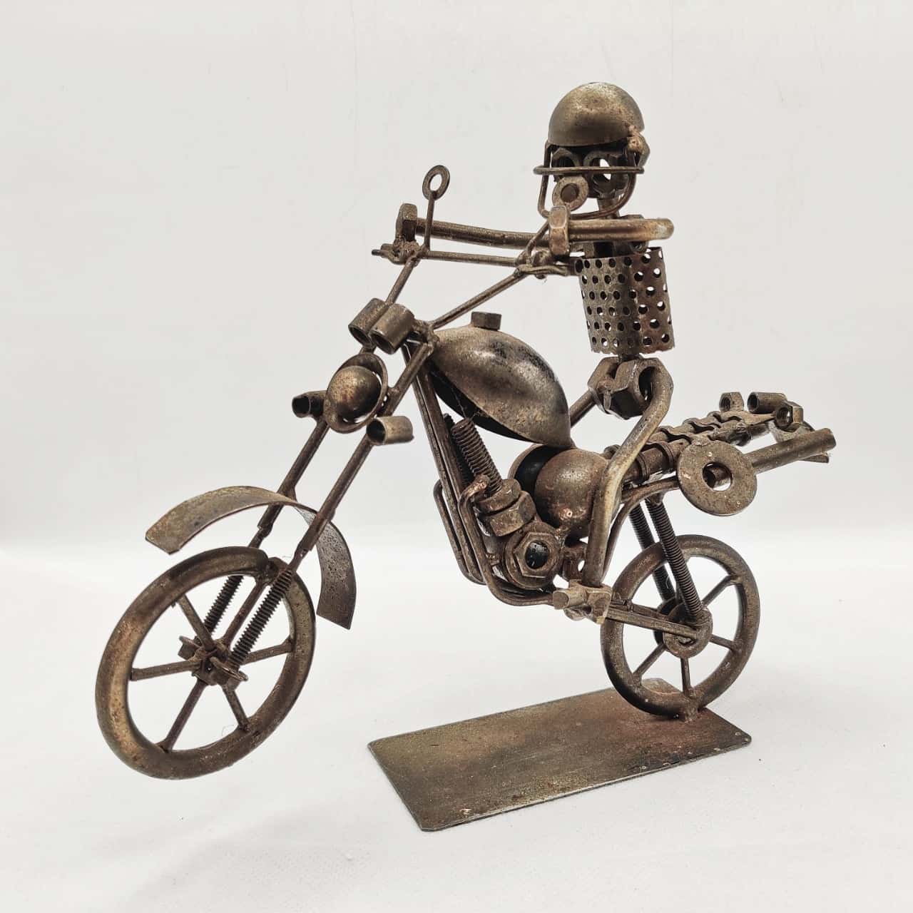 Nuts & Bolts Motorcycle Rider Figure
