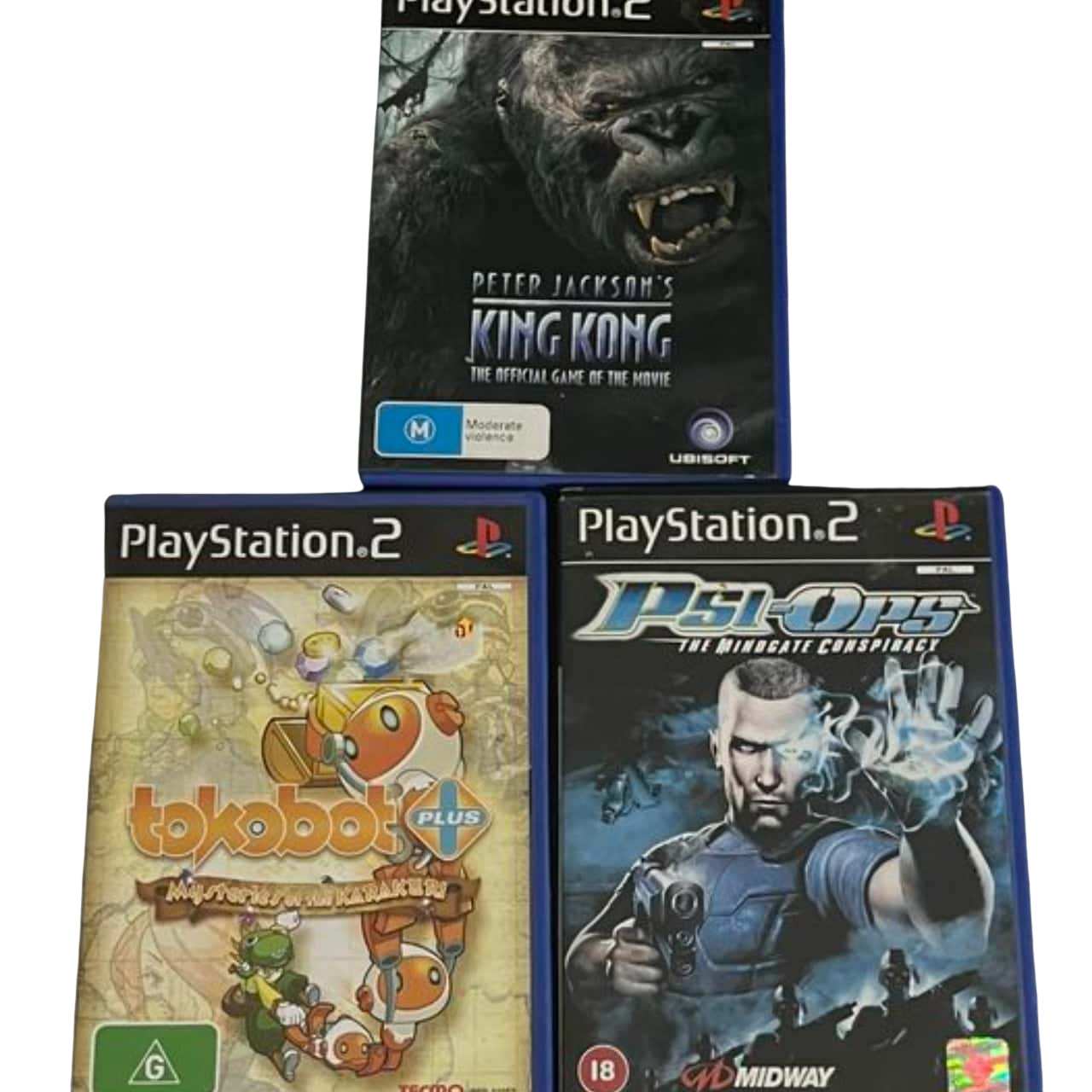 Playstation 2 Games x 3 - Tokobot Plus, PSI - OPS The Mindgate ...
