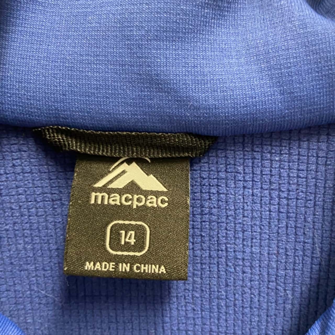 Macpac Womens Size 14 Winter Jacket Blue (s)
