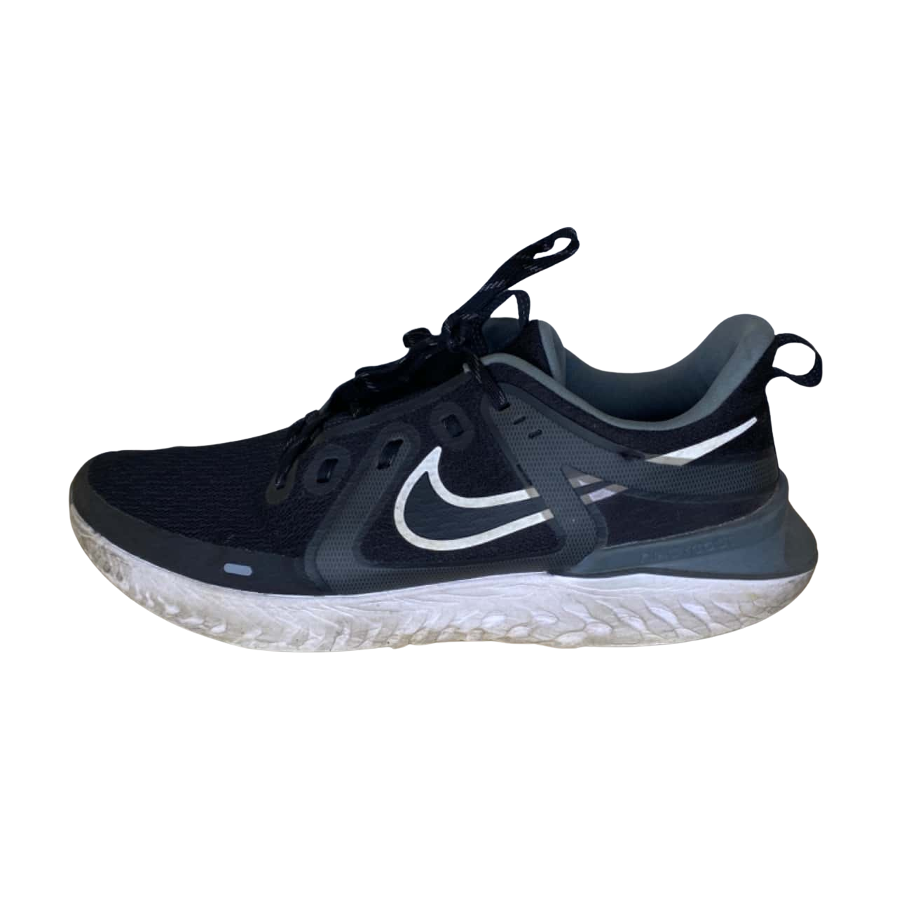 Nike Mens React Sneakers Size 13 / 14 Black/ Grey / White (s)