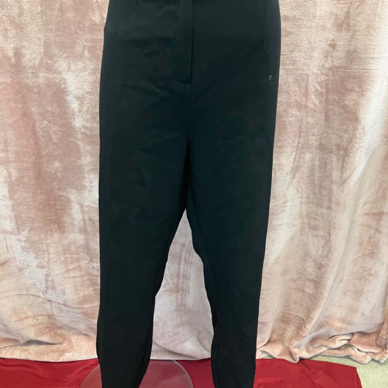 City Chic Womens Side Buckle Pants Size 16 Black (s)