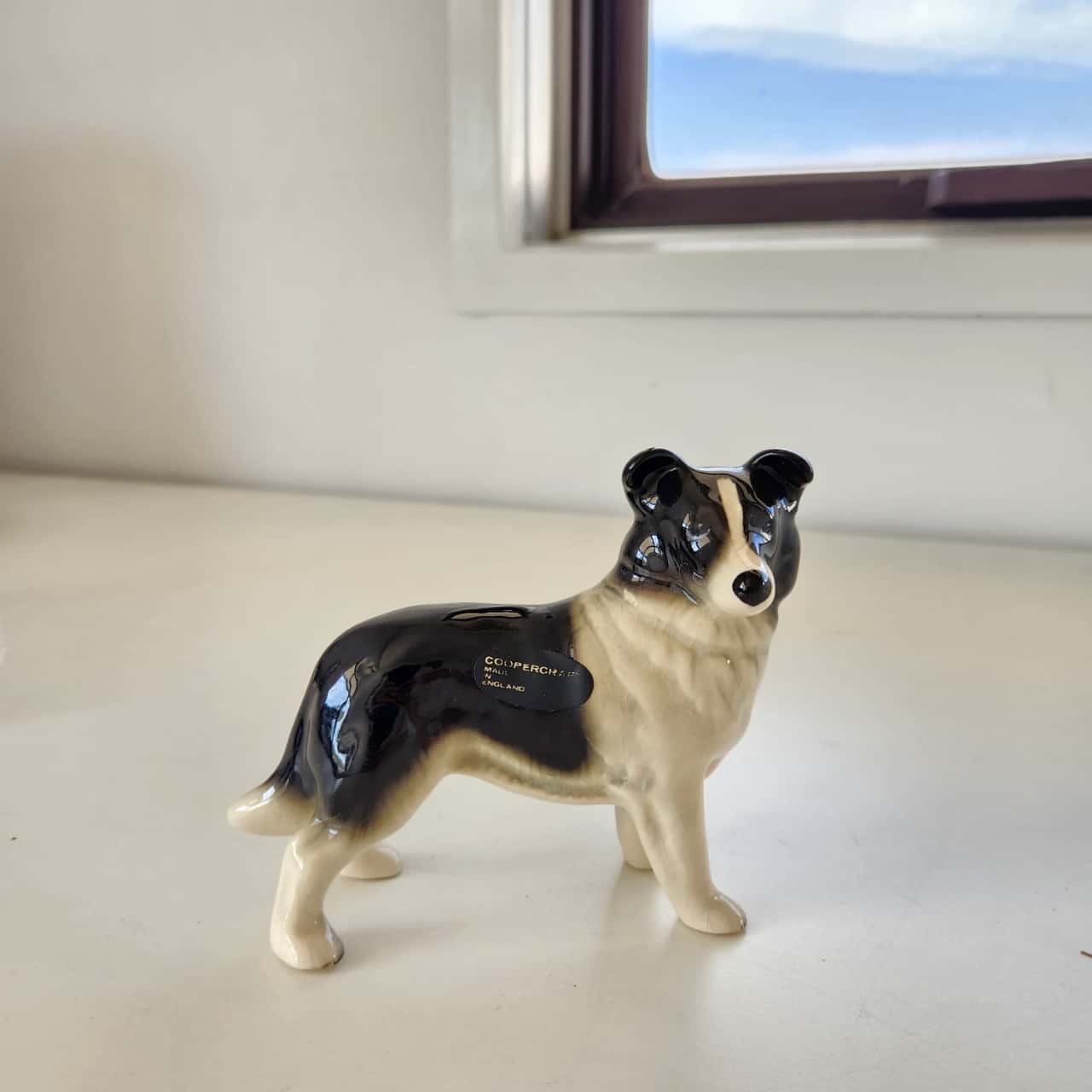 Vintage COOPERCRAFT Border Collie England Collectable Dog Ceramic ...
