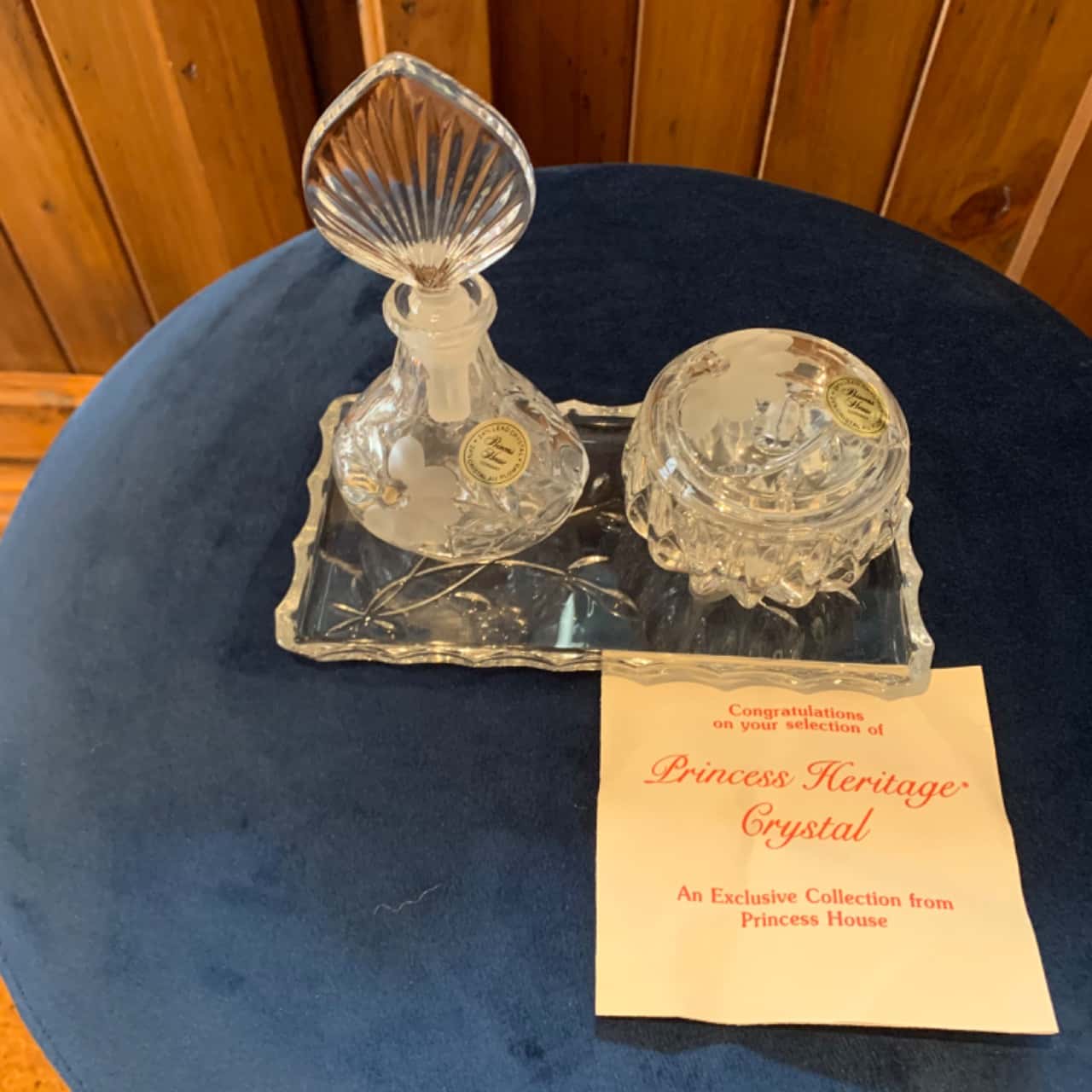 *VINTAGE*Princess House Crystal Vanity Set