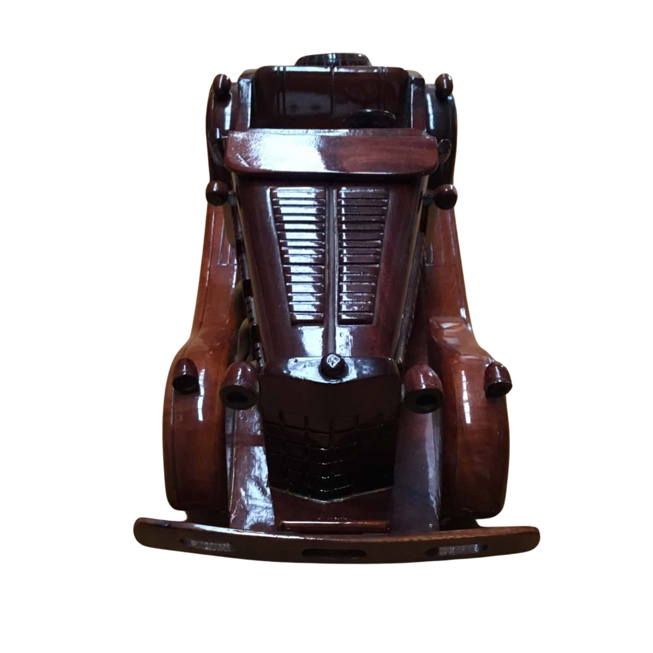 Hand-Crafted Mahogany Classic Vintage Car Scale Model - Brand New(s)