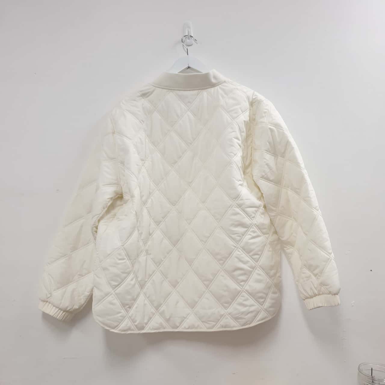 Sussan Womens Size 16 Button Up / Puffer Jacket Cream / White (s ...