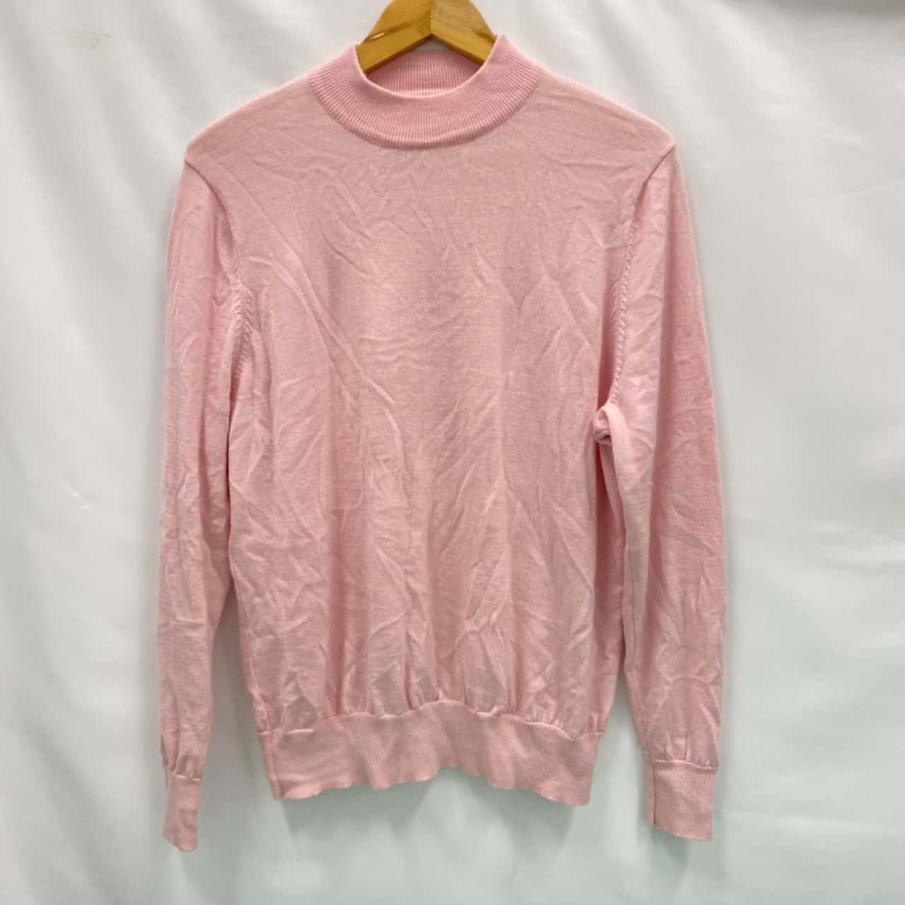 Fella Hamilton Women's 100% Merino Wool Jumper Size 16 Light Pink (s)
