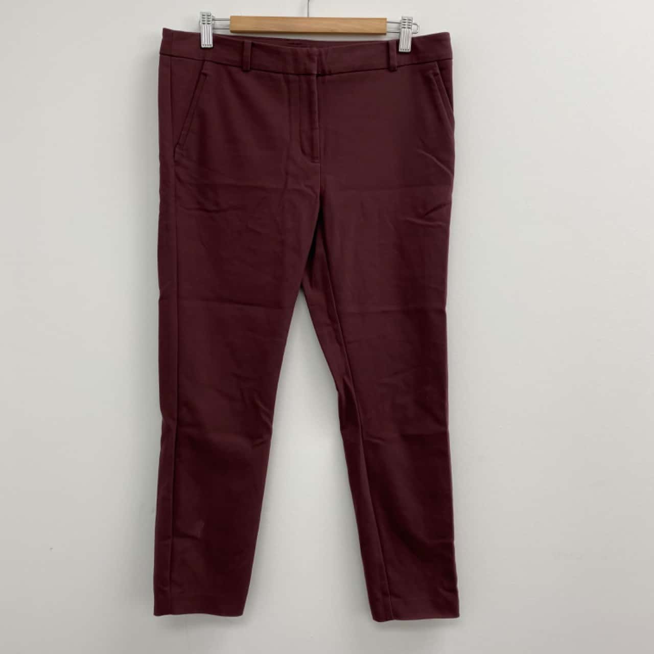 Forever New Pants Size 12 / L Maroon (s)
