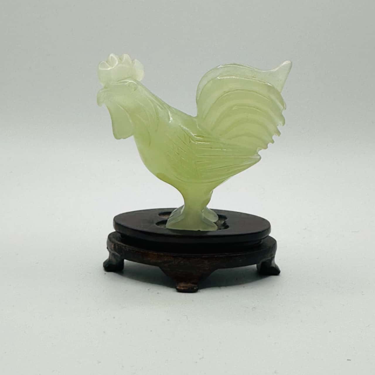 Jade Carved Rooster 6cm