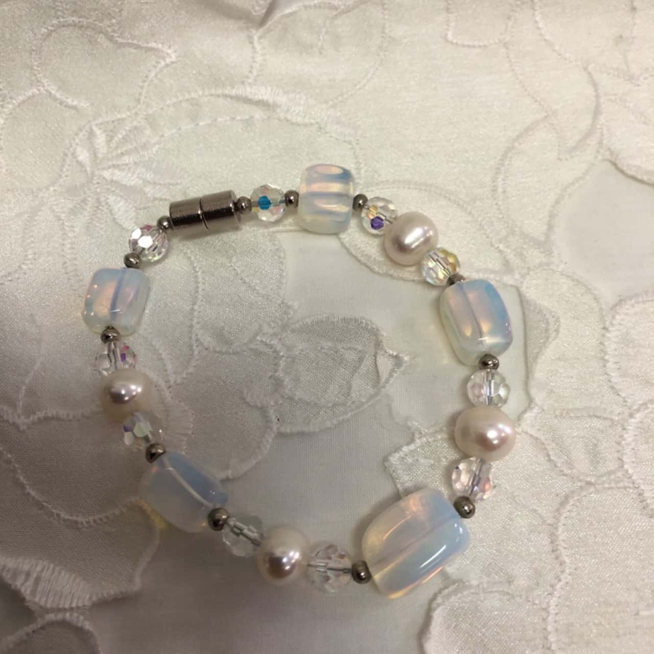 Womens Bracelets / Necklaces Set Pearl/moonstone (s)