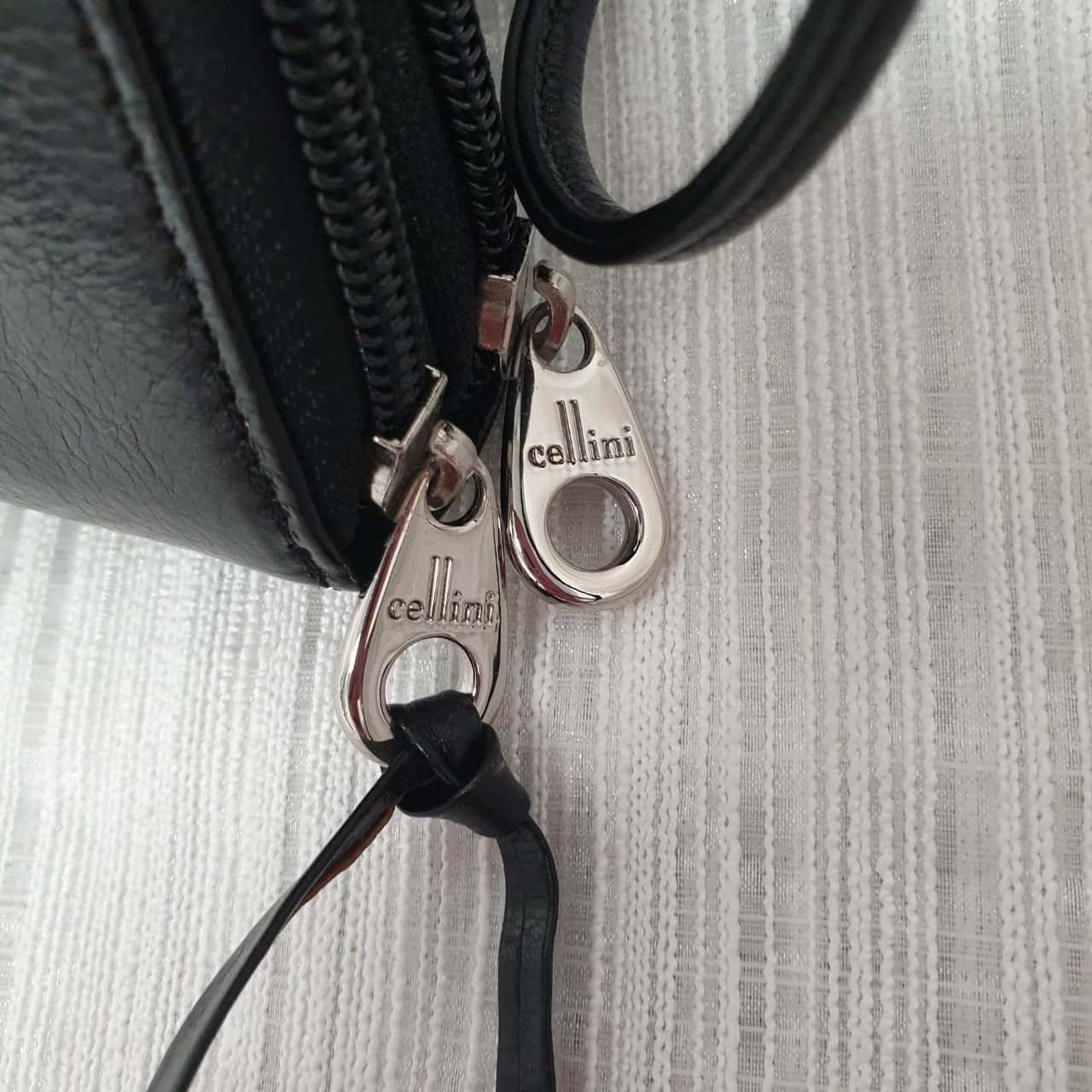 Cellini Gorgeous Black Leather Crossbody Wallet / Small Bag - RRP $169. ...