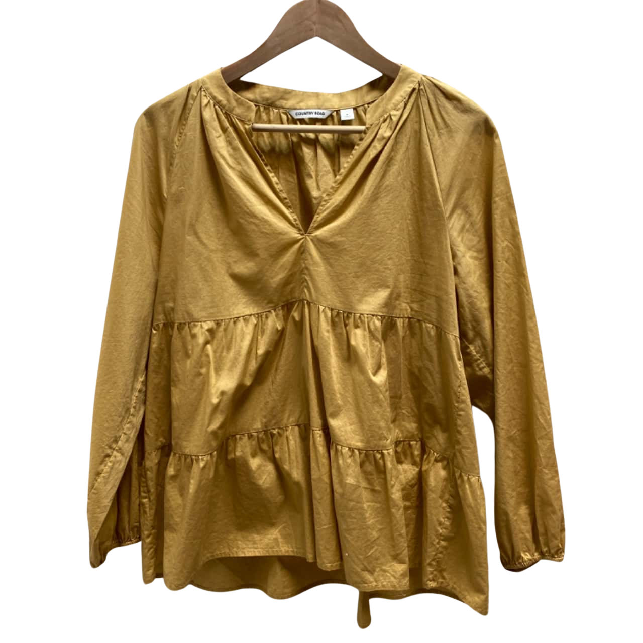 Country Road Mustard Ladies Top